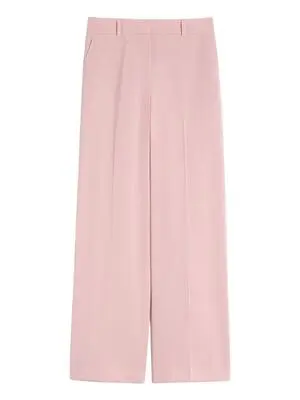Max Mara Woollen Cloth Palazzo Trousers - Antique Rose