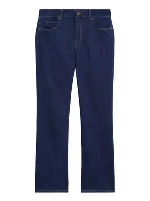 Max Mara Five-pocket Stretch Straight-leg Jeans - Navy