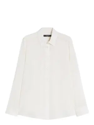 Max Mara Silk Crepe De Chine Shirt - Ivory