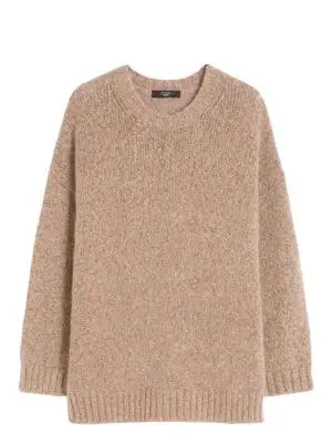 Max Mara Oversized Mohair And Lurex Sweater - Copper