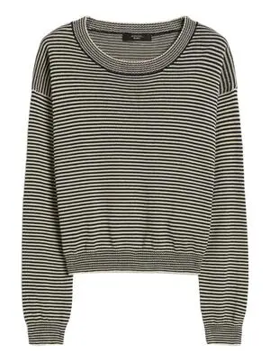Max Mara Cotton Crew-neck Sweater - Navy