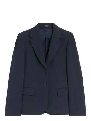 Max Mara Cotton Jersey Blazer - Navy