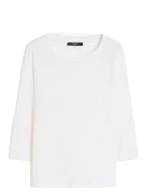 Max Mara Stretch Cotton Jersey T-shirt - White