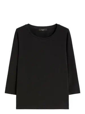 Max Mara Stretch Cotton T-shirt - Black