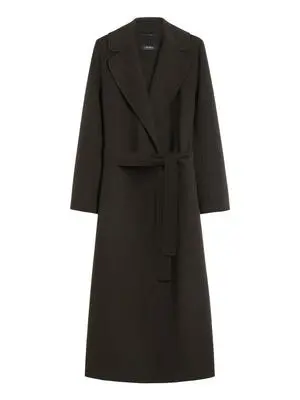 Max Mara Wool Robe Coat - Dark Green