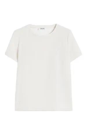 Max Mara Satin T-shirt - Natural