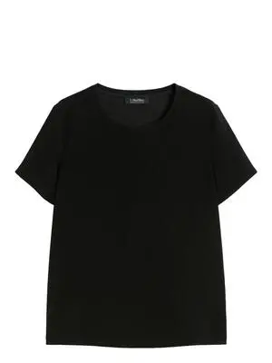 Max Mara Satin T-shirt - Black