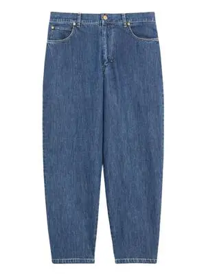 Max Mara Cotton Denim Candle-leg Jeans - Midnightblue