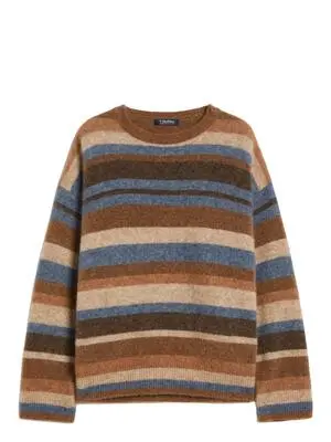 Max Mara Alpaca And Wool Crewneck Sweater - Beige