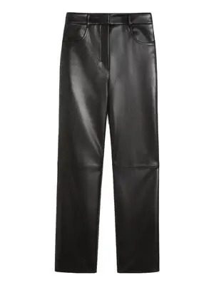 Max Mara Coated Fabric Trousers - Black