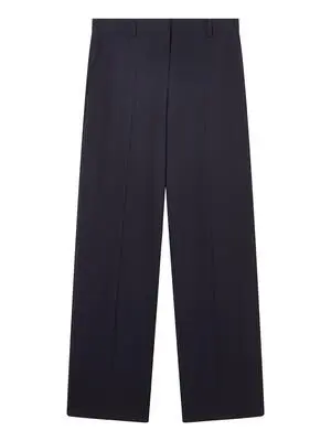 Stella McCartney Pleated Wide-leg Trousers - Ink