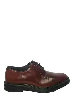Brunello Cucinelli Leather Lace-up Derby Shoes - Brown