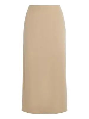 Lafayette 148 New York Camel Hair Midi Skirt - Beige