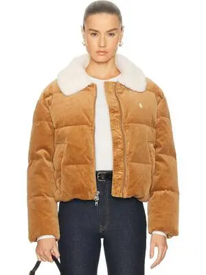 Polo Ralph Lauren Corduroy Fleece Jacket - Camel