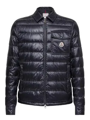 Moncler Mourillon Down Shirt Jacket - Blue