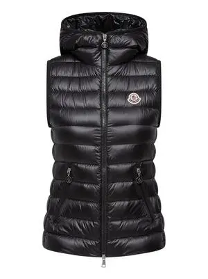 Moncler Glygosse Hooded Down Vest - Black
