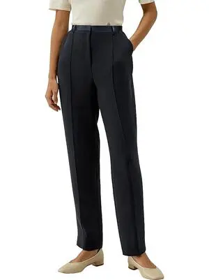 Lilysilk Slim-fit Ankle Pants - Midnight Blue