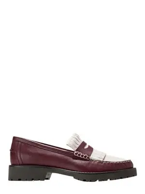 Cole Haan Treena Lug Kiltie Loafers - Black Garnet