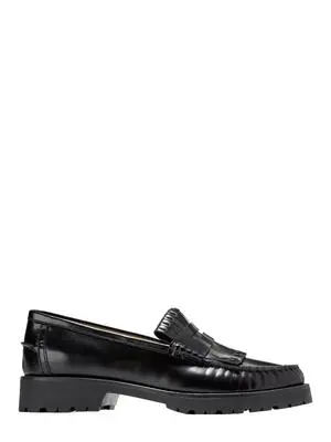 Cole Haan Treena Lug Kiltie Loafers - Black