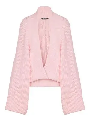 Balmain Oversized Knit Jumper With Batwing Sleeves - Pink