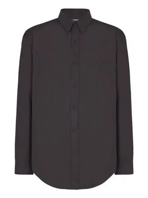 Balmain Cotton Poplin Shirt - Black