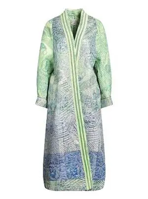 FORTE_FORTE Woven Metallic Kimono Jacket - Green