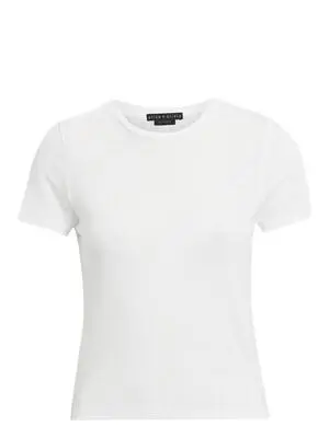 Alice + Olivia Cindy Lyocell And Cotton-blend T-shirt - White