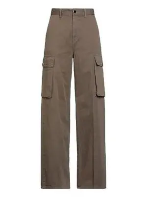 LIU •JO Cotton Blend Cargo Pants - Beige
