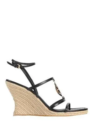 Tory Burch Espadrille Sandals - Black