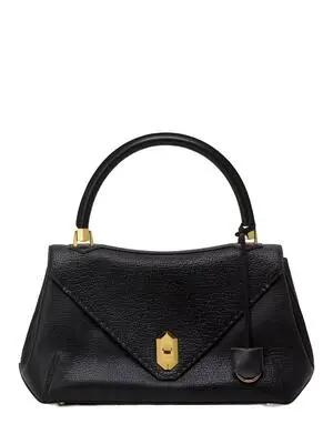 LANVIN Le Confident Leather Shoulder Bag - Black