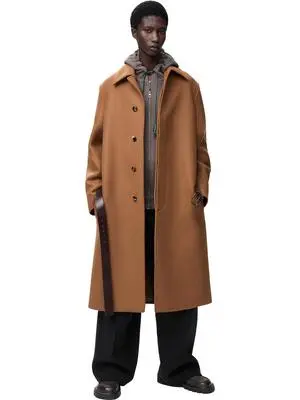 Loewe Belted Wool Coat - Camel/brown