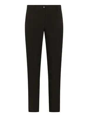 Dolce & Gabbana Stretch Wool Trousers - Black