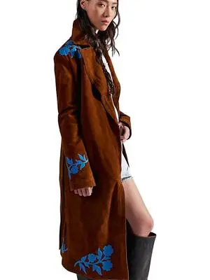 DANCASSAB Barbara Suede Trench