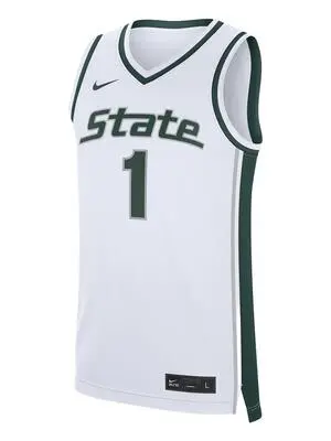 Nike Michigan State Replica College Basketball Jersey - White