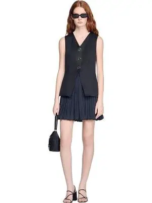 Sandro Mini Bubble Dress - Black