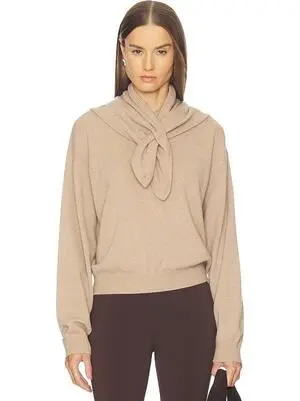 SRG Detachable Kerchief Sweater - Taupe