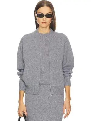 SRG Velma Knit Bomber Jacket - Grey