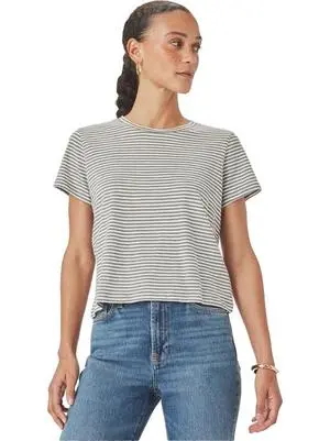Splendid Louisa Short Sleeve Stripe Tee - Olive