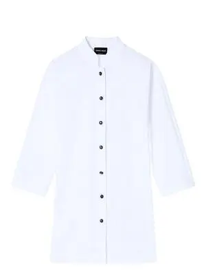 Giorgio Armani Cotton-poplin Shirt - White