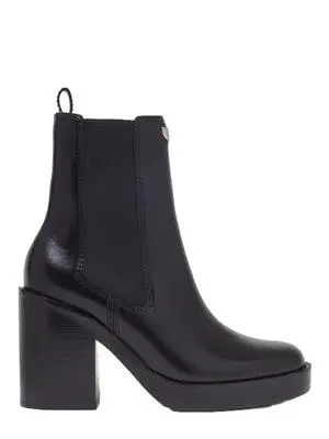 Maje Heeled Leather Chelsea Boots - Black