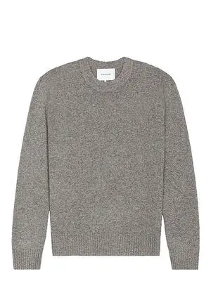 FRAME The Crew Neck Cashmere Sweater Gris