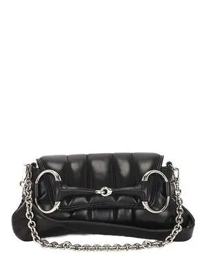FWRD RENEW Gucci Horsebit Clutch - Black