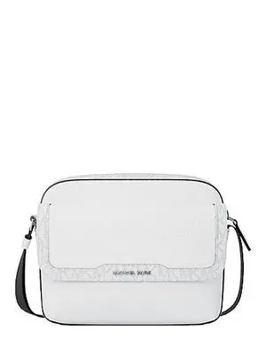 Michael Kors Cooper Medium Camera Crossbody Bag - White