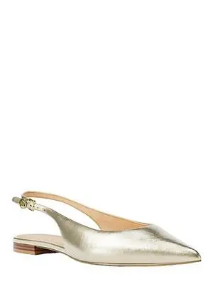 Michael Kors Amali Metallic Slingback Flat - Gold