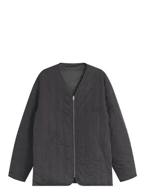 MAISON MARGIELA Light Padded Collarless Jacket - Black/black
