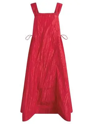 DAMSON MADDER Elina Midi Dress - Red