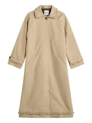 MY MUM MADE IT Tailored Gather Trench Coat - Fawn