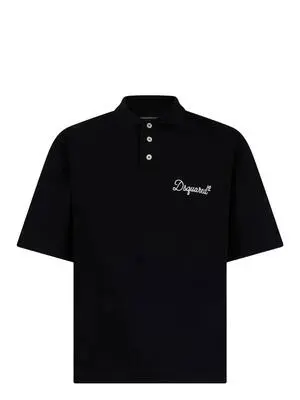 Dsquared2 Logo Polo Shirt - Black