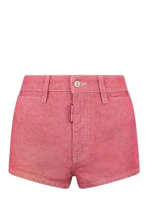 DSQUARED2 Logo-Patch Denim Shorts