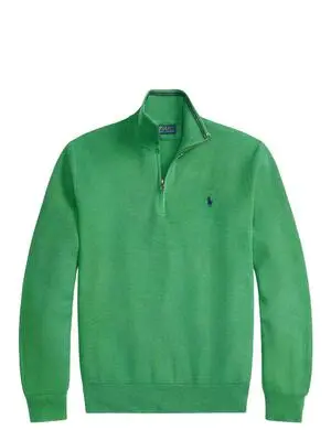 Polo Ralph Lauren Quarter-zip Cotton Sweater - Green